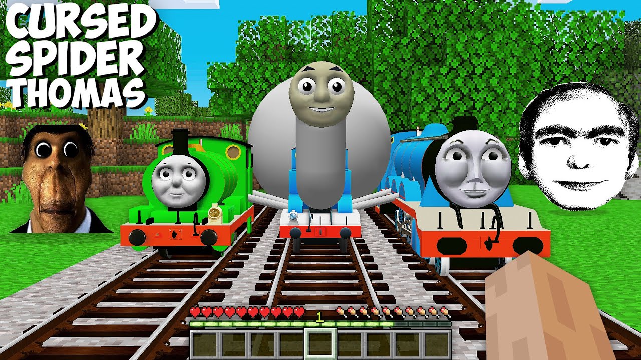 CURSED SPIDER THOMAS THE TANK ENGINE and FRIENDS vs NEXTBOTS in ...