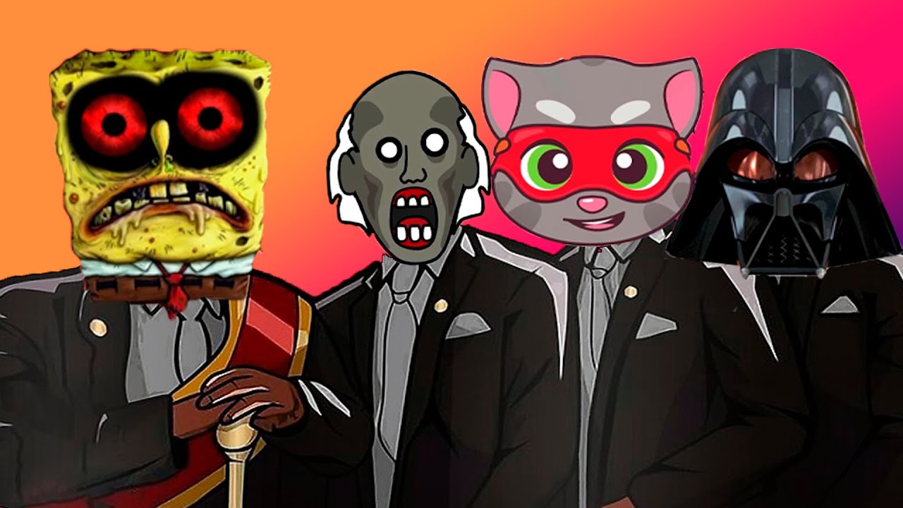 Monster Sponge Bob VS Monster Bendy VS Superhero Talking Tom & Darth Vader - Coffin Dance Meme ...