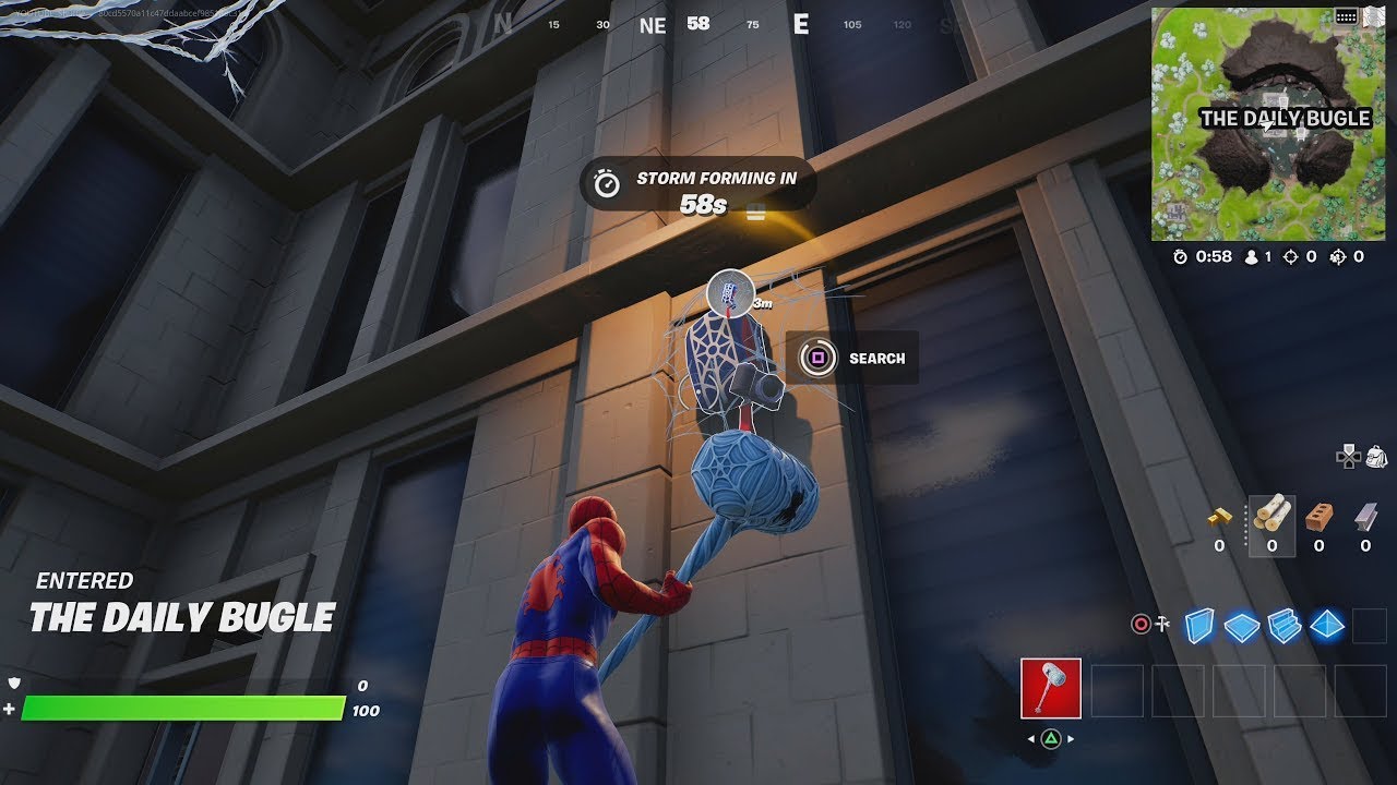 NEW Spider Man's Web Shooters Mythic Weapon Location Fortnite Chapter 3 ...