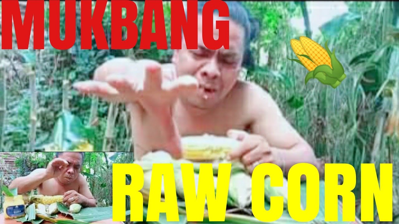 Eating Yellow raw corn. - YouTube