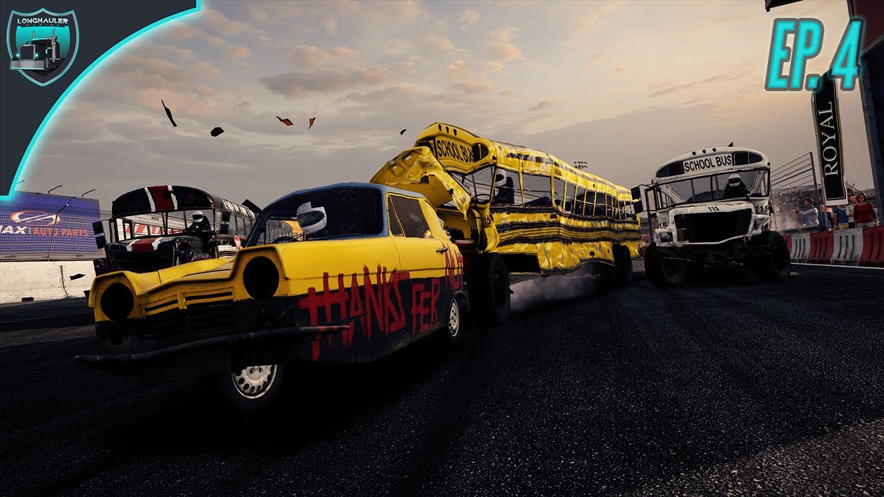 Trying to outrun school buses! - Wreckfest [Ep. 4] - YouTube
