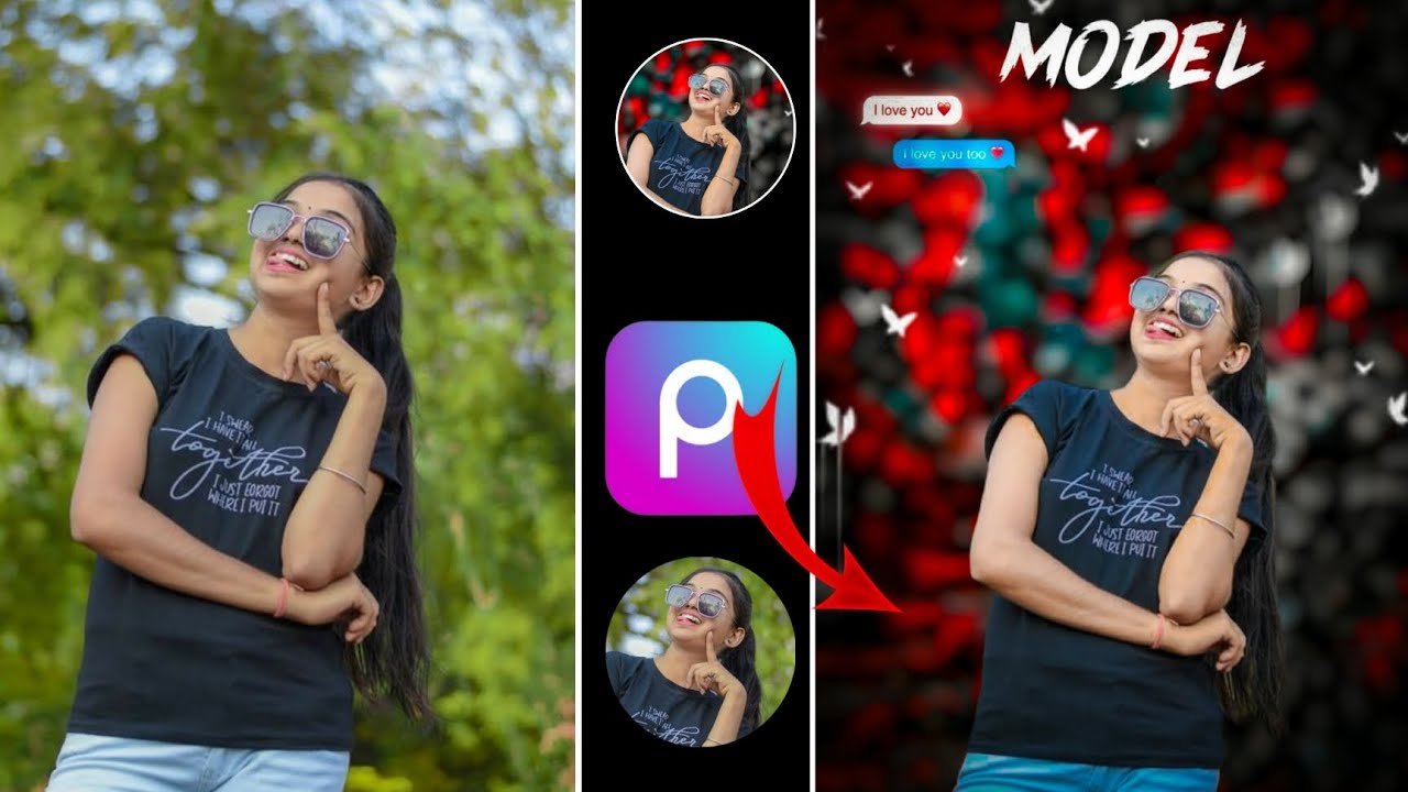 New PicsArt Girl background change editing 😱|| Only One click 😍# ...