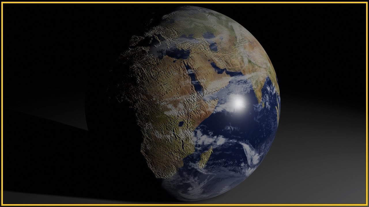 Earth Model in BLENDER [2.80] simple tutorial - YouTube