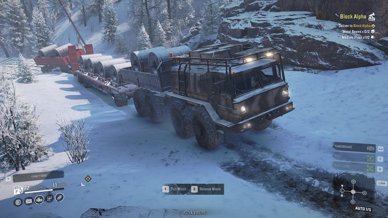 Snow Runner - Chernokamensk - Block Alpha *part 2 of 2* - YouTube
