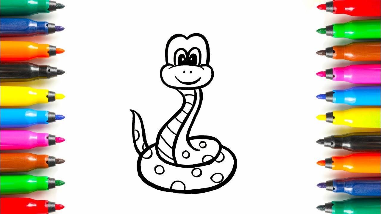 How to draw a baby Snake 🐍 - YouTube