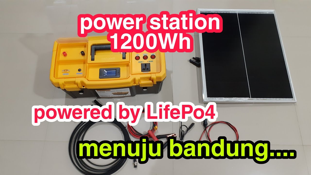 DIY | REVIEW POWER STATION 1200Wh 500W | POWER BOX SUPER BANK POWERED ...