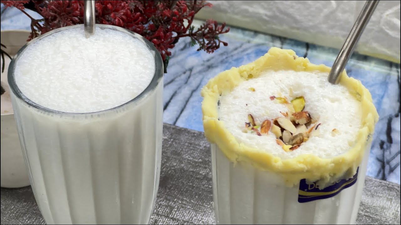 2 Types Of Lassi | How To Make Simple Creamy Lassi & Plain Lassi - YouTube