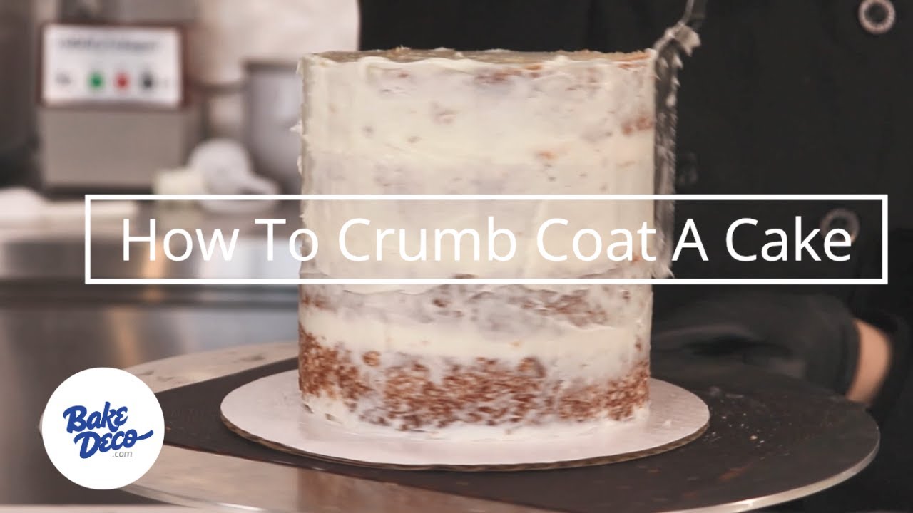 How to Crumb Coat a Cake - YouTube