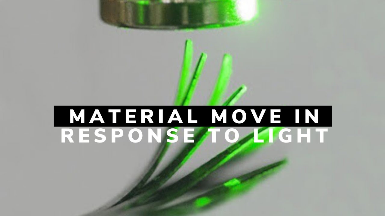 Scientists develop new materials that move in response to Light - YouTube