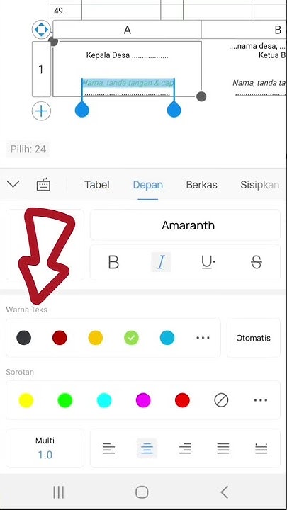 Cara mengubah warna teks di WPS Office - YouTube