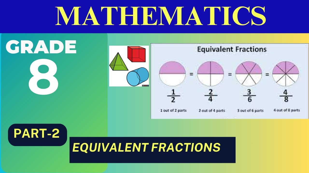 Grade 8 Mathematics part-2 Equivalent Fractions - YouTube