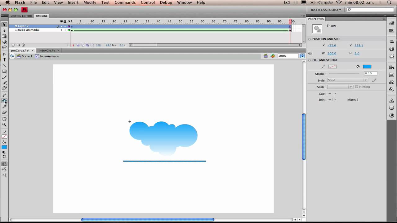 Crear una preCarga en Flash AS3 (preloader) - Parte 1 - YouTube