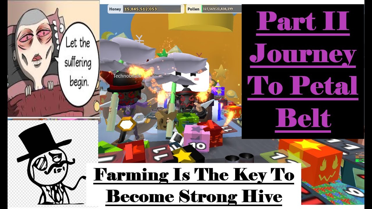 Bee Swarm Simulator Day 35 (Part II) Journey To the Petal Belt And ...