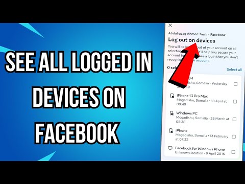 How To See All Facebook Logged In Devices - YouTube