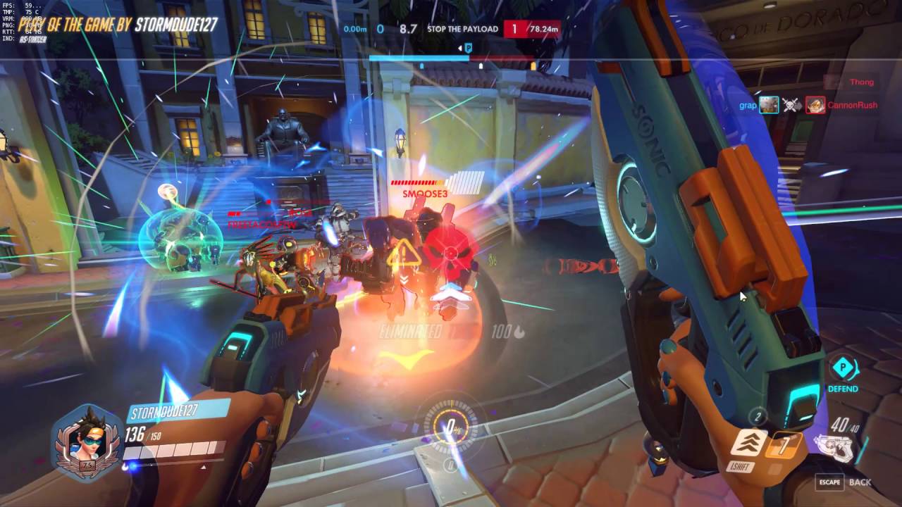 Tracer 5 Kill Play of the Game - YouTube