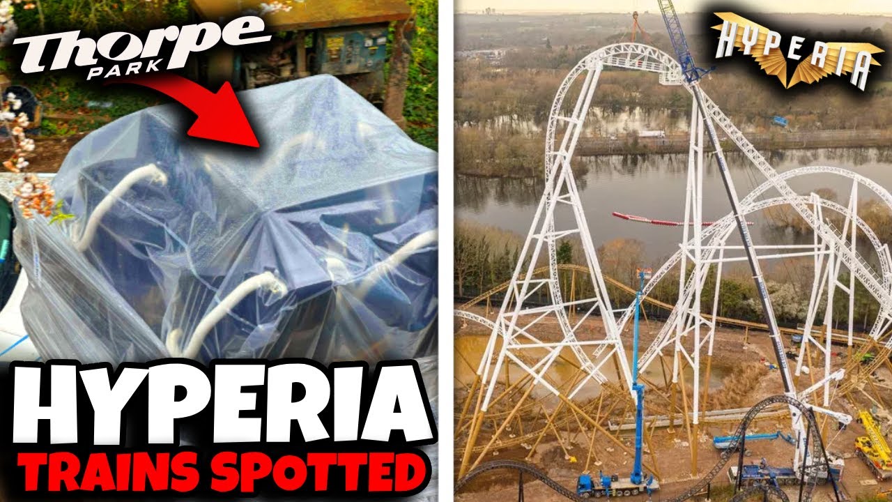 Hyperia Trains Have Been SPOTTED!... | Thorpe Park 2024 - YouTube