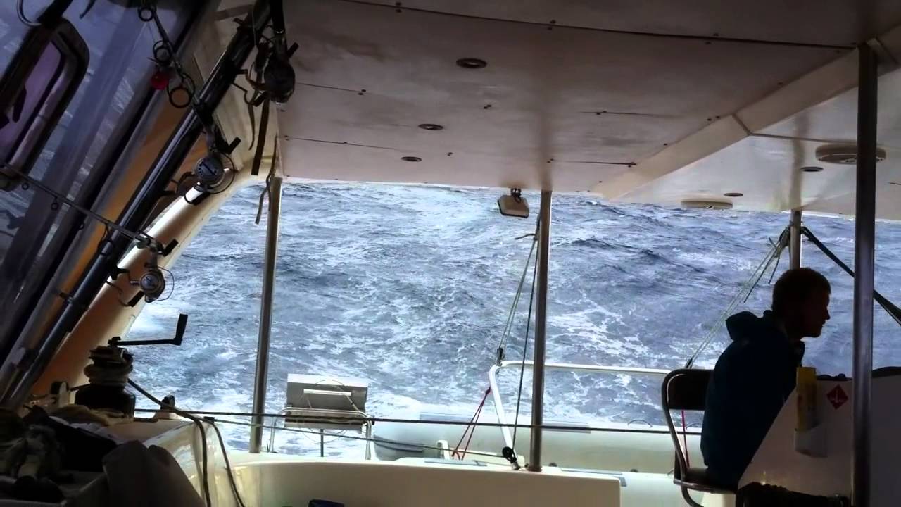Admiral Explorer caught in Cyclone Funso - YouTube