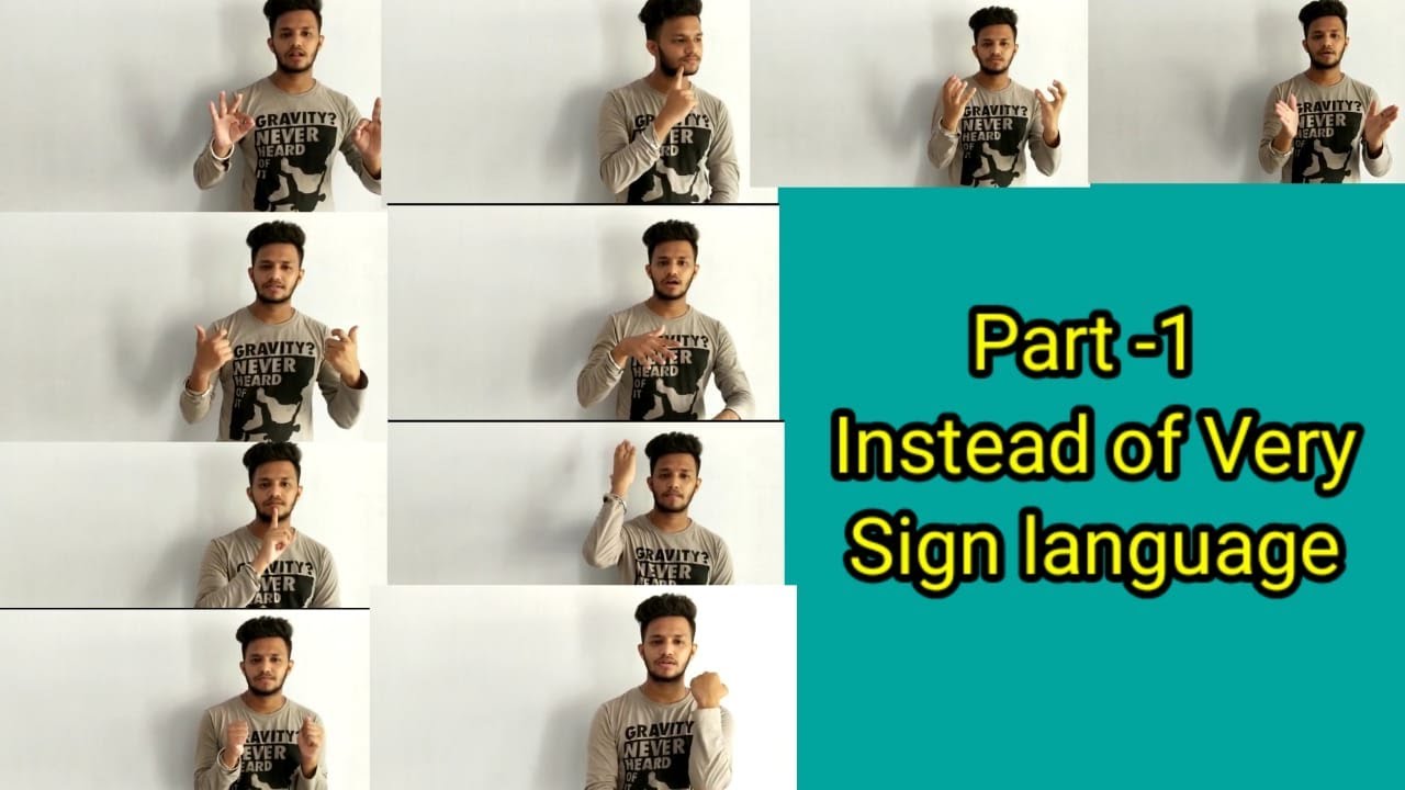 Words To use Instead of Very (part-1) Sign language - YouTube