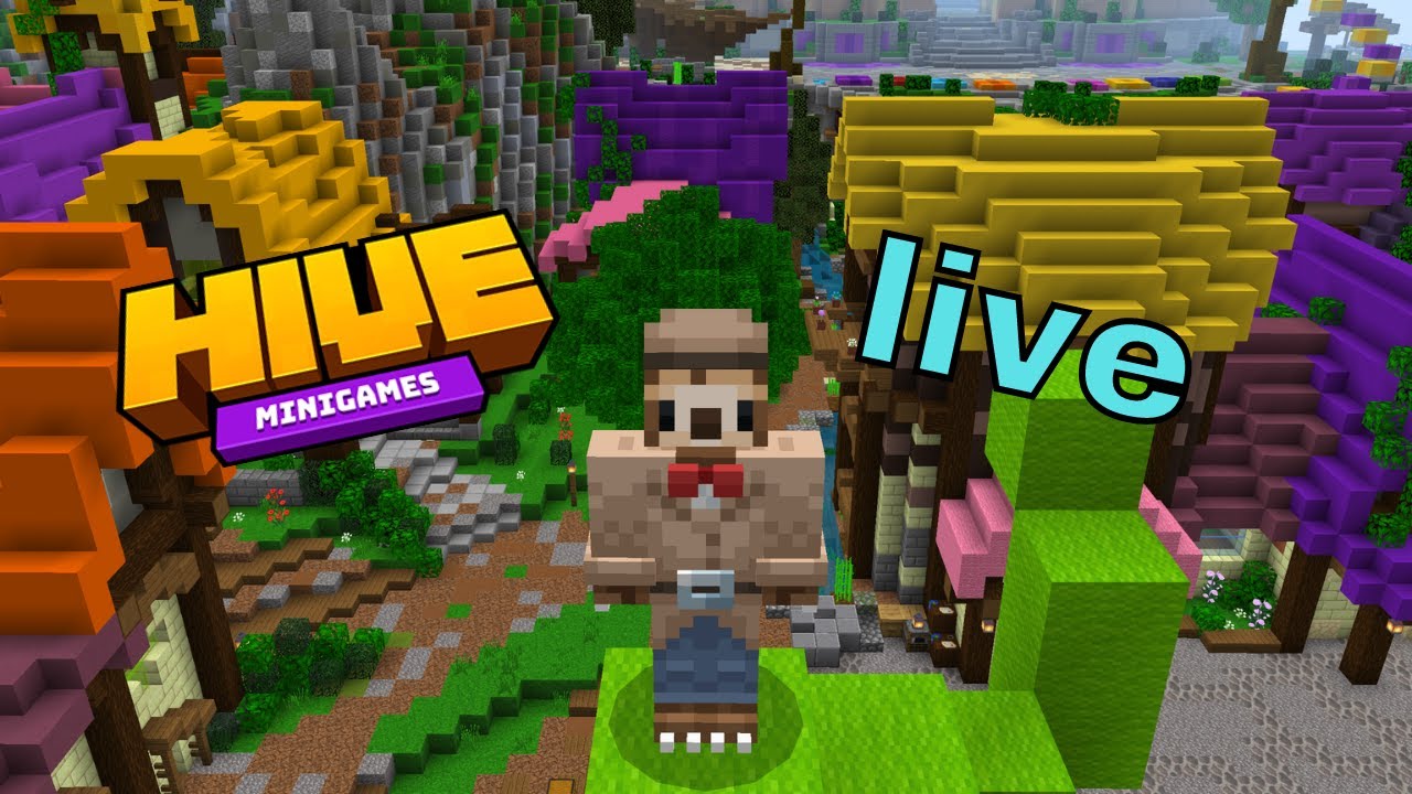 Hive With Viewers but Sloth! (Hive Minecraft Live) - YouTube