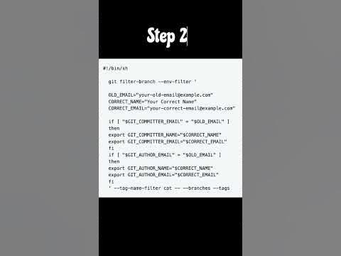 How to Change Git Commit Author Email And Name In 4 Steps? - YouTube