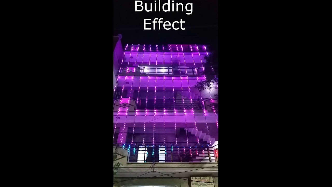 Pixel LED Building Designs Effects - YouTube