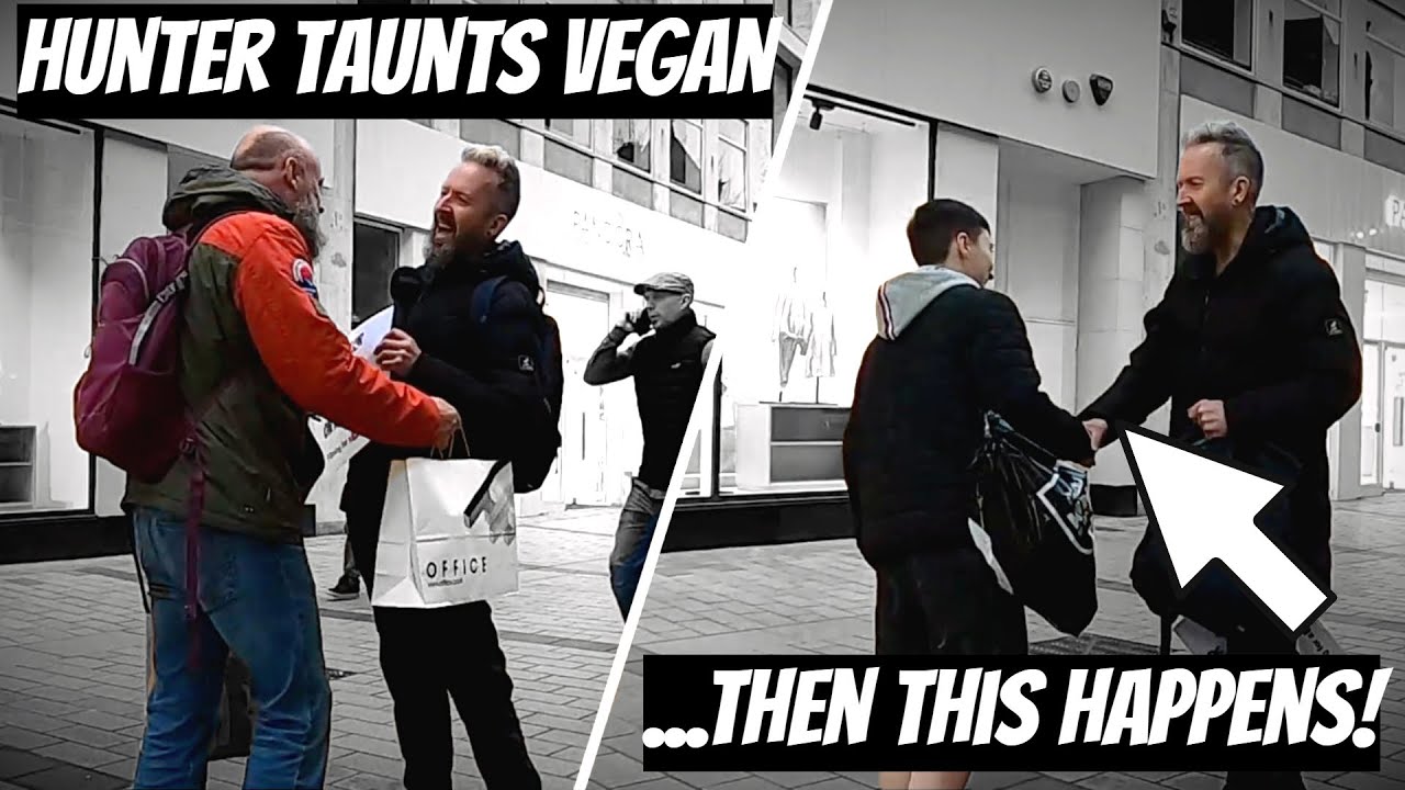 HUNTER TAUNTS VEGAN ACTIVIST - Then Someone With An Open Mind Shows Up ...