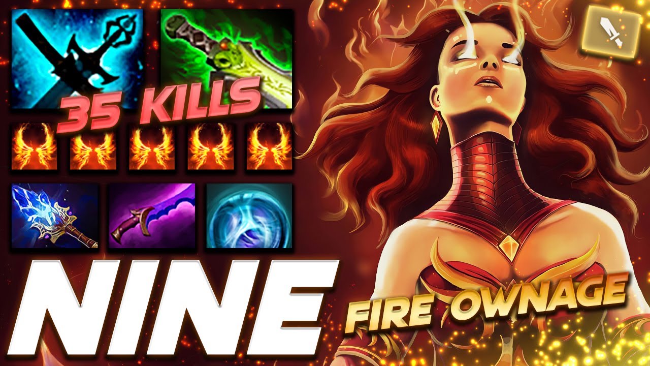 Nine Lina Fire Ownage [35/6/10] - Dota 2 Pro Gameplay [Watch & Learn] - YouTube