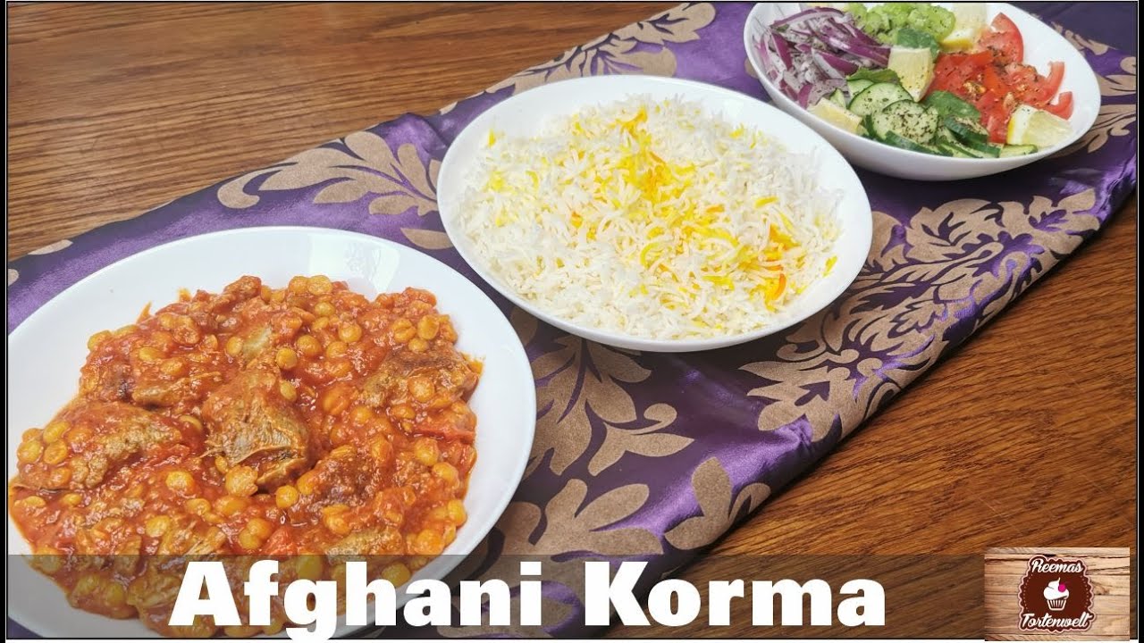 Afghani Korma / Afghan Lamb Curry /Lamb curry with splitpeas / Korma ...