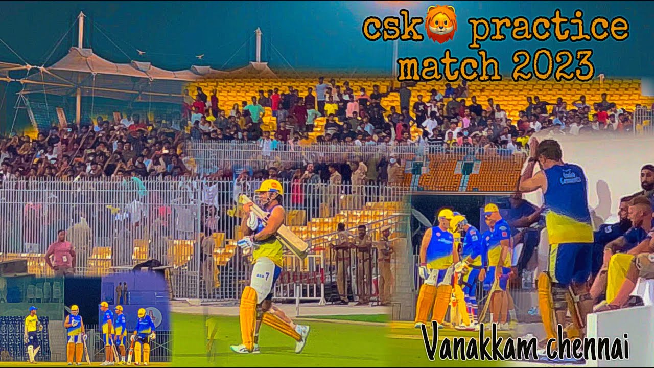 IPL : 2023 CSK Practice Match 💛 Thala mass Batting 😍 In Practice Match ...