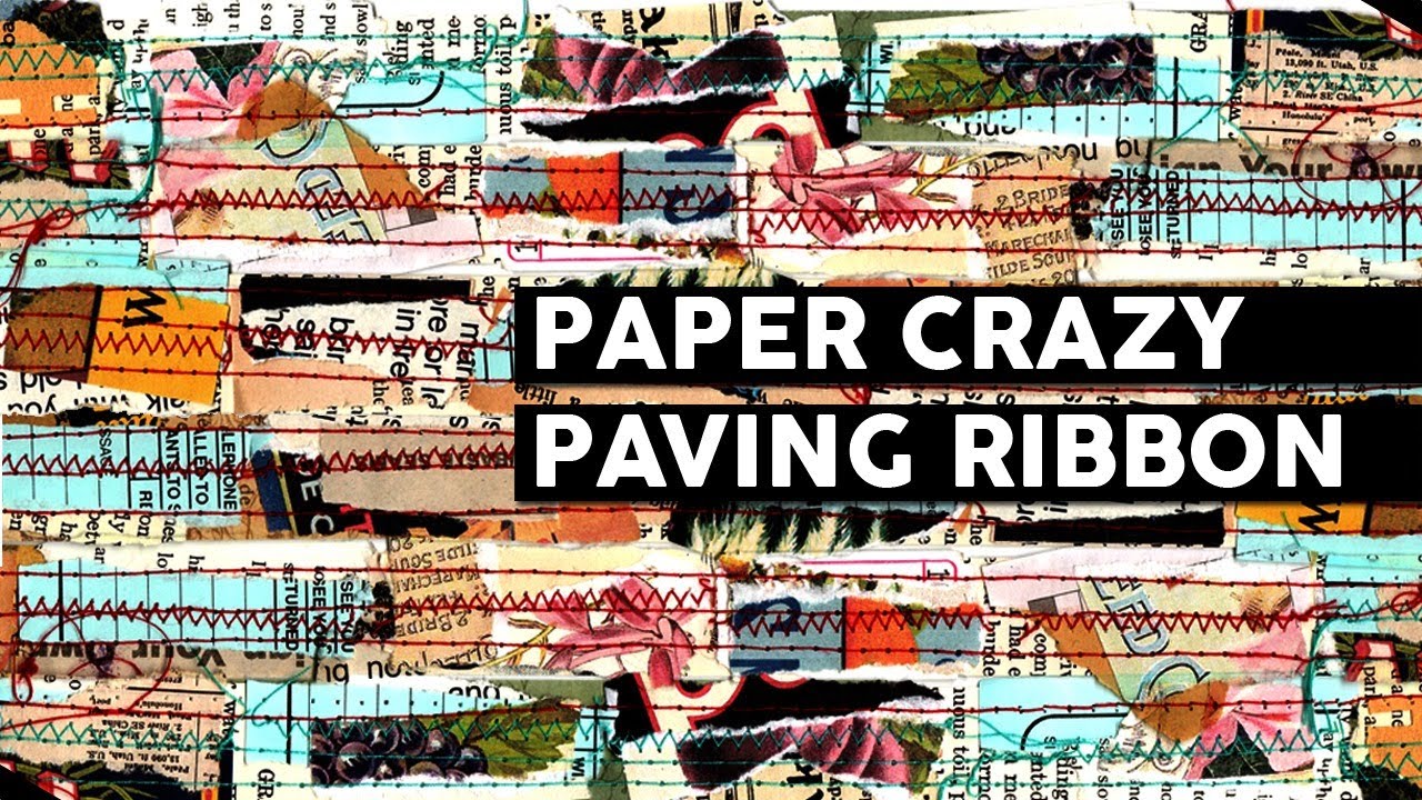 Paper Crazy Paving Ribbon - YouTube