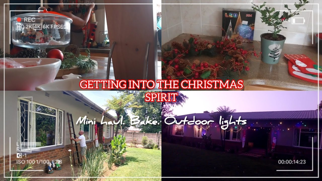 GETTING INTO THE CHRISTMAS SPIRIT | MINI HAUL+BAKE+ OUTDOOR LIGHTS ...