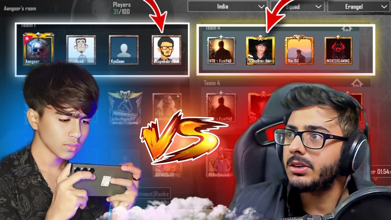 Carry Minati Vs Koobra Bhai in BGMI Fight 😱 - YouTube
