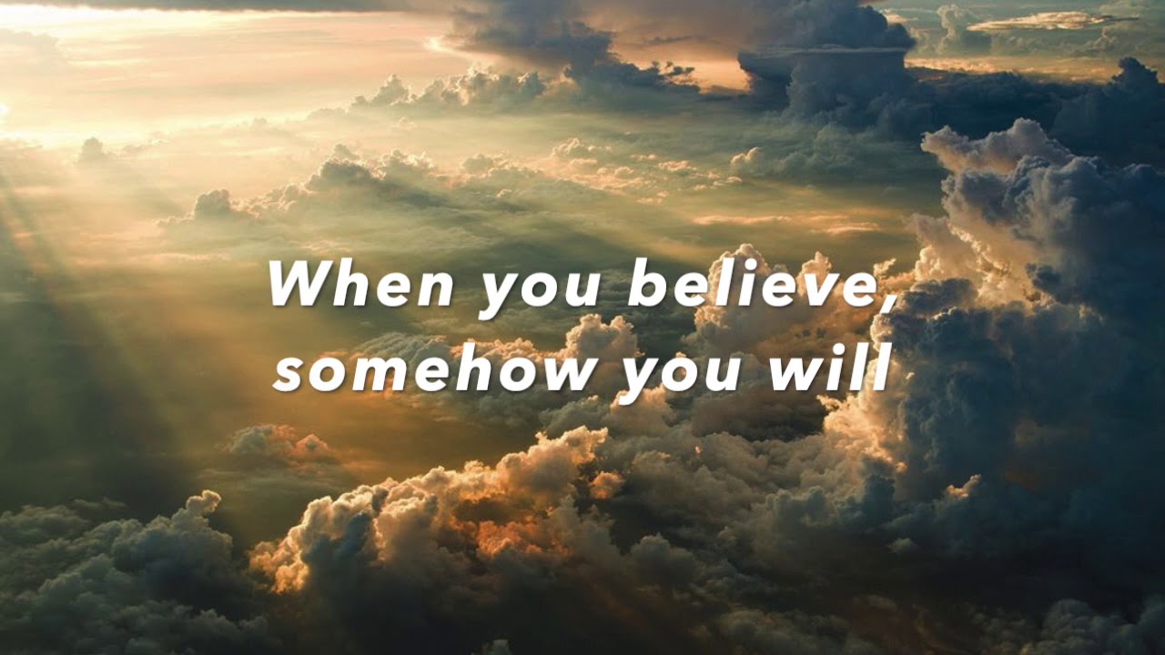 【Dedication】 Athena Lai 黎晴希 - When You Believe - YouTube