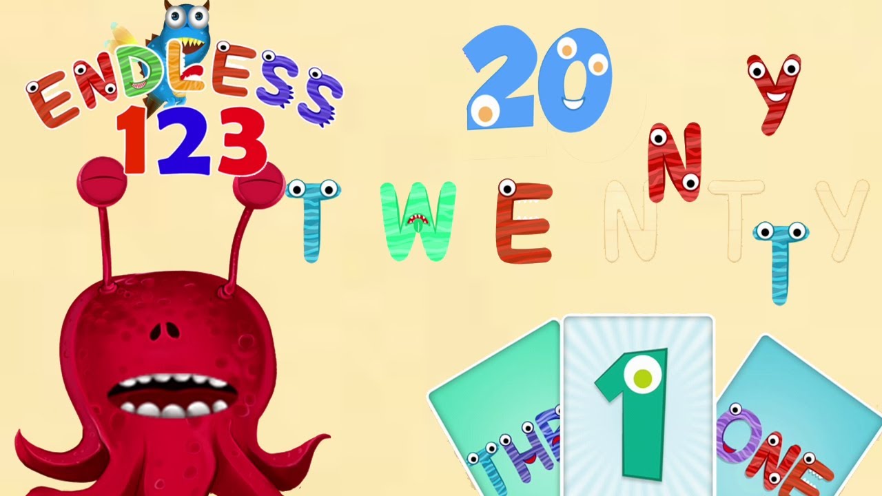 Numbers 1234 - Kids Count and Spell Numbers 1 to 20 - YouTube