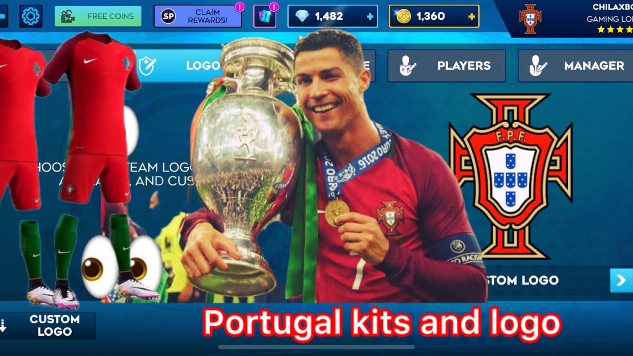 Portugal kits and logo DLS 24 || How to Import logo and kits - YouTube