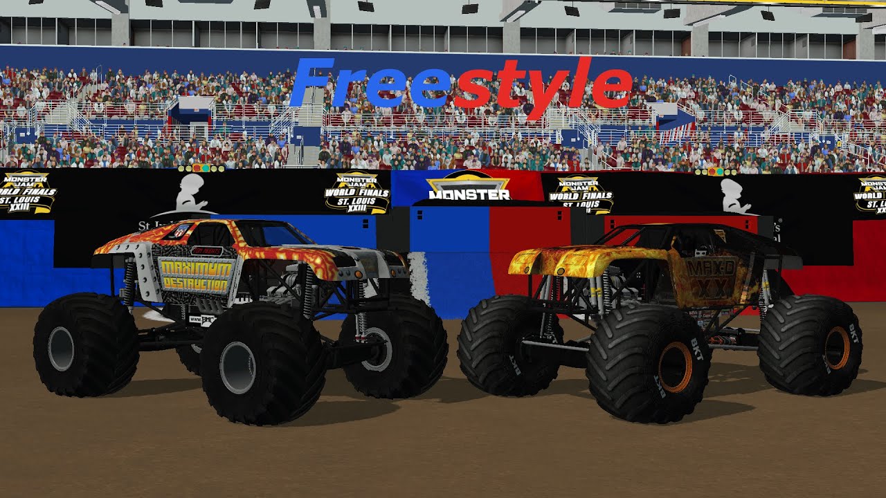 Rigs of Rods Monster Jam: Max D Exclusive World Finals Freestyle - YouTube