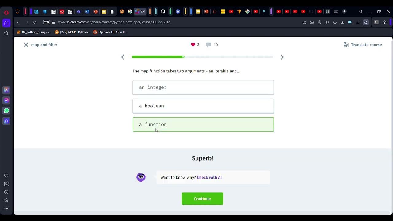 65 Map And Filter Python Developer Sololearn Youtube