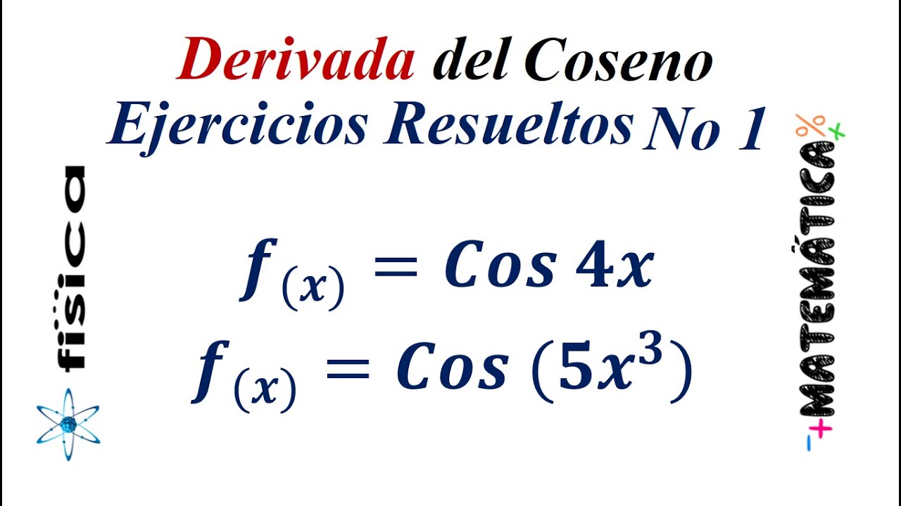Derivada del Coseno - Ejemplo 1 - YouTube