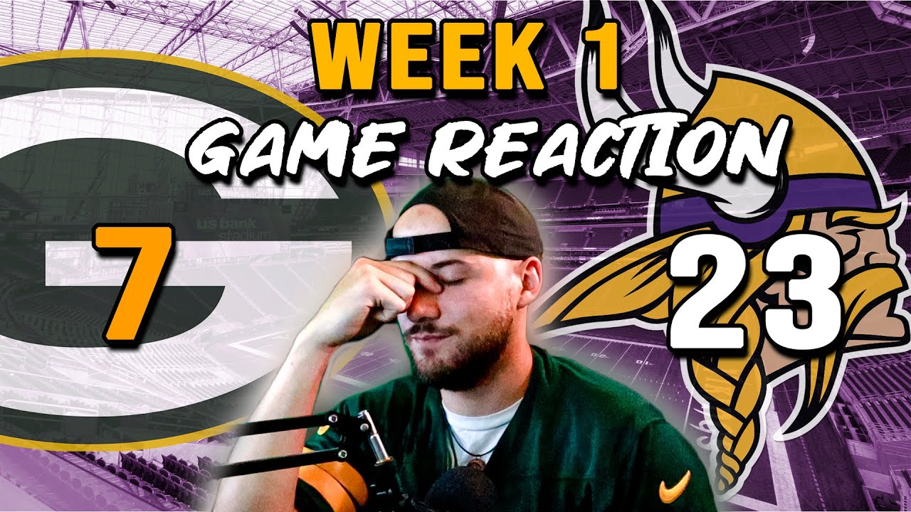 Packers Fan Reacting to the Week 1 Loss to the Vikings - YouTube