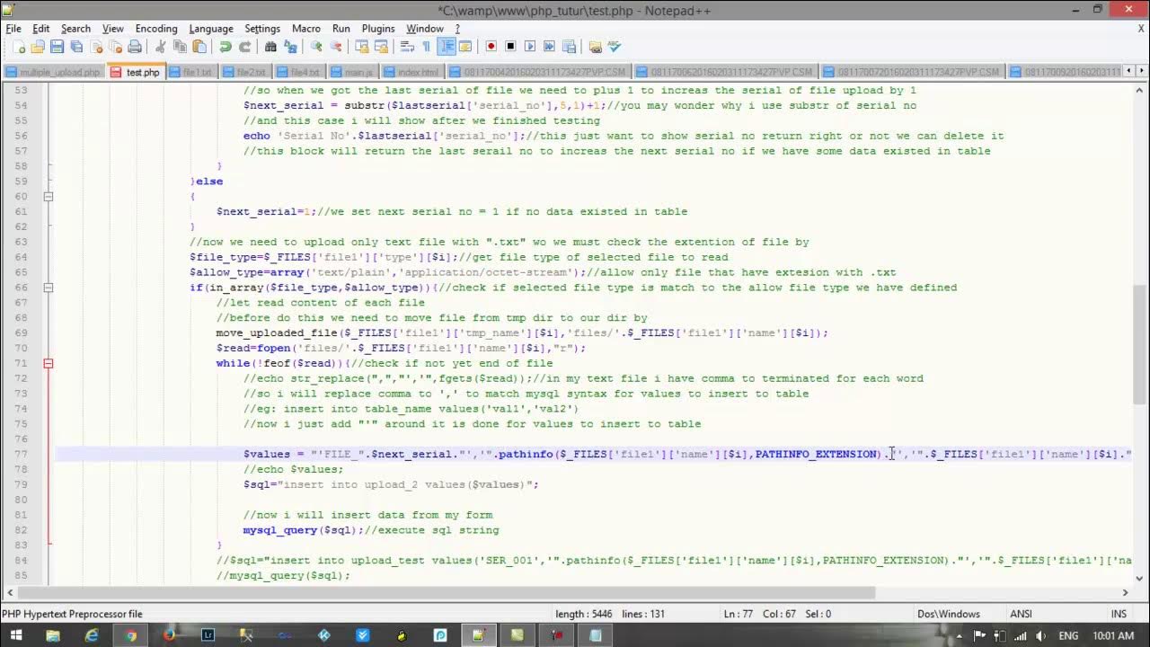 How To Insert Data From A Text File Into Database With Php Part 4 Youtube