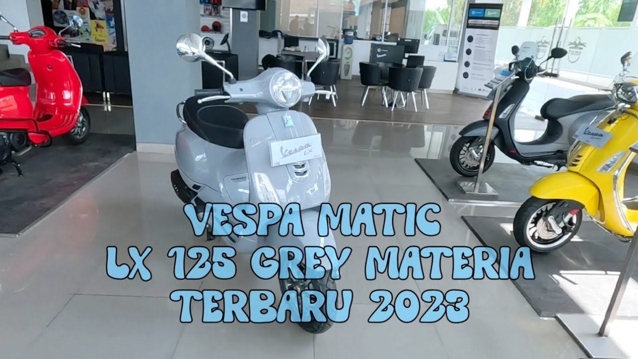 NEW ‼️ VESPA Lx 125 Grey MATERIA 2023 | Vespa Lx 125 Grey Materia ...