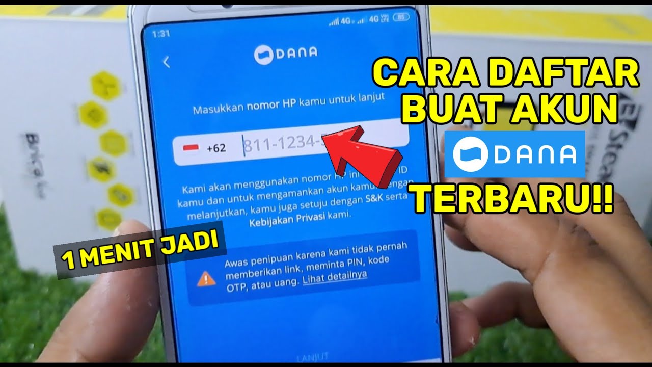 Cara Daftar Akun Dana | Cara Buat Akun Dana - YouTube