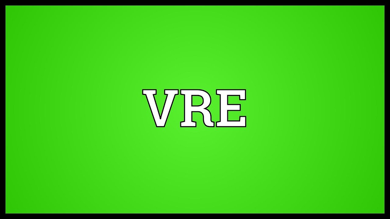 VRE Meaning - YouTube