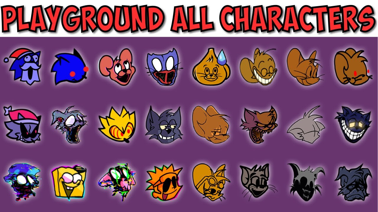 FNF Character Test | Gameplay VS My Playground | ALL Characters Test ...
