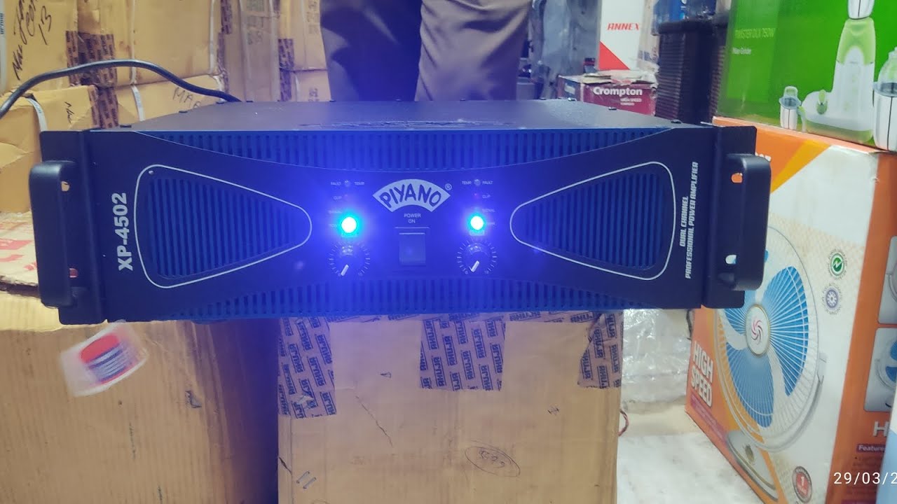 ll Piyano new xp-4502 amplifier ll high mit & low bass ll unboxing to ...