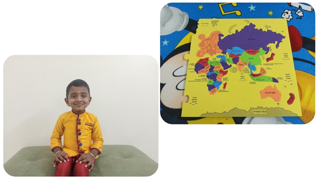 Yugan Explores World Map - Part 1 - YouTube