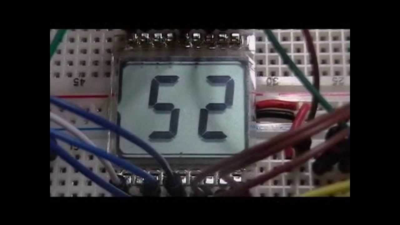 Driving LCD 7 Segment with CD4055 ICs - YouTube