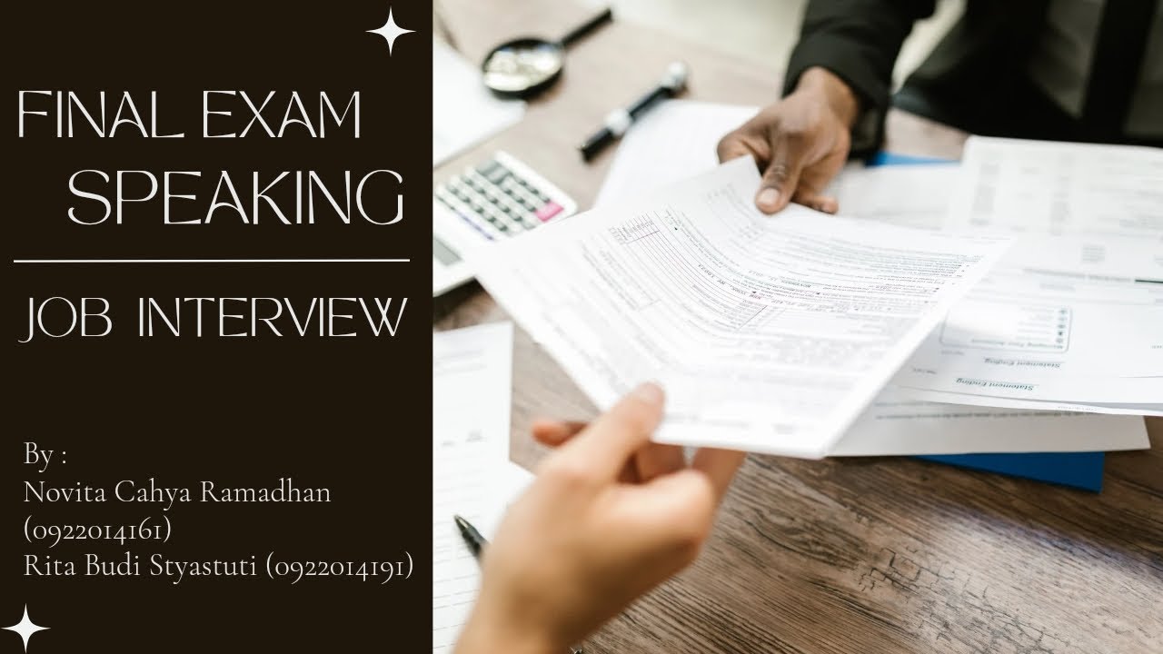 Job Interview || Final Exam Speaking for Professional Context - YouTube