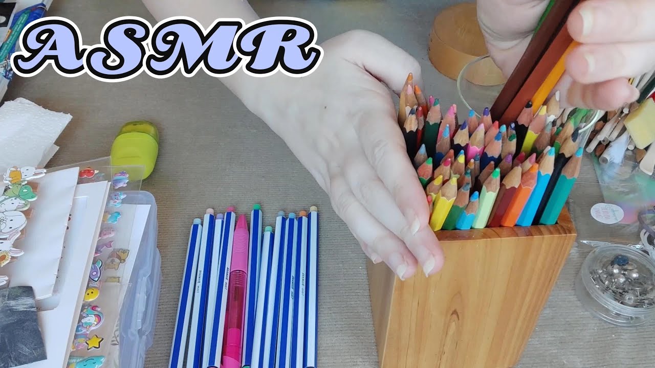 ASMR | Cleaning and Organizing crafting tools and materials | Lofi | No ...