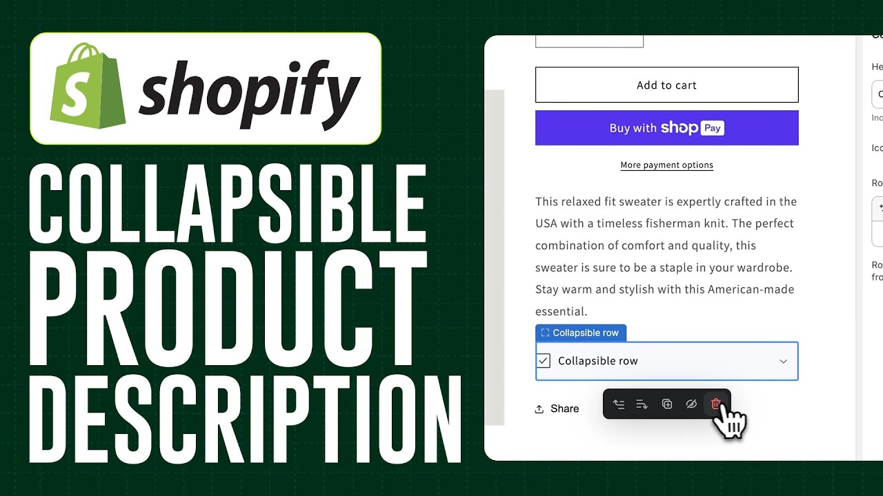 How To Add Collapsible Product Description Section In Shopify (2026 ...